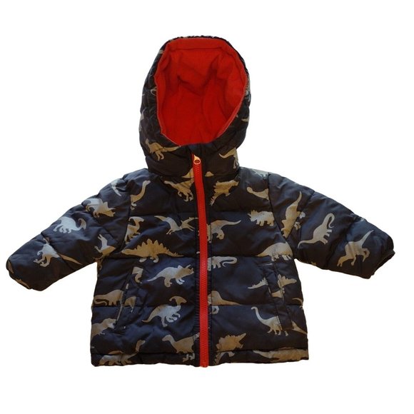 wonder nation | Jackets & Coats | Wonder Nation Dinosaur Puffer Coat ...